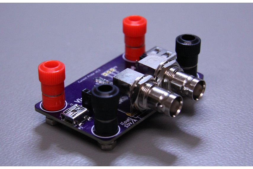 Oscilloscope current probe adapter from leonerd on Tindie